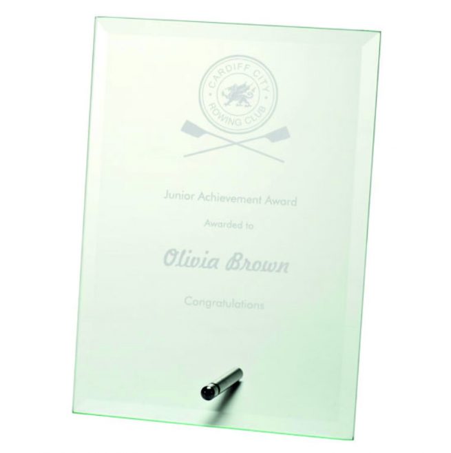 Rectangular Glass Rowing Award | Budget Award | 3 sizes